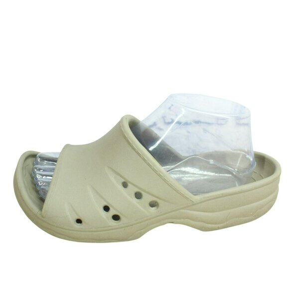 L.L. Bean | Shoes | Ll Bean Tan Rubber Slipon Comfort Waterproof Cutout ...